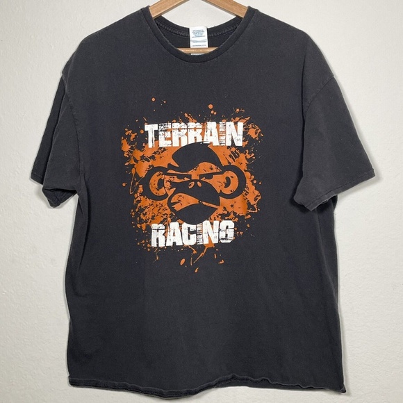 Delta | Shirts | Vtg Delta Pro Weight Terrain Racing Black Short Sleeve ...